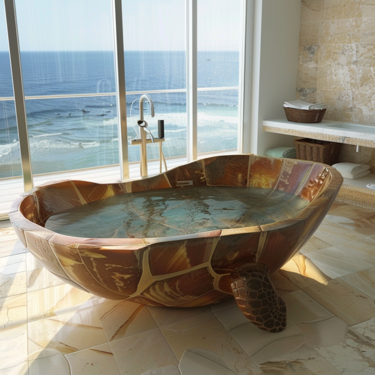Oceanic Opulence: Exploring Sea Turtle Bathtubs in Bathroom Design