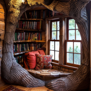 Enchanted Escapes: Tree-Inspired Reading Nooks
