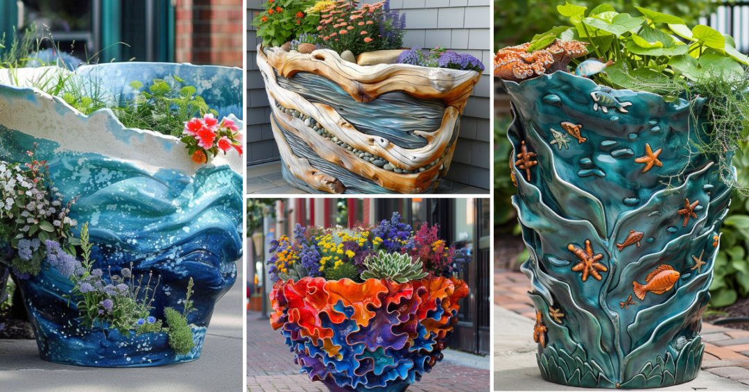 Ocean-Inspired Outdoor Planters: Bringing Coastal Charm to Your Garden