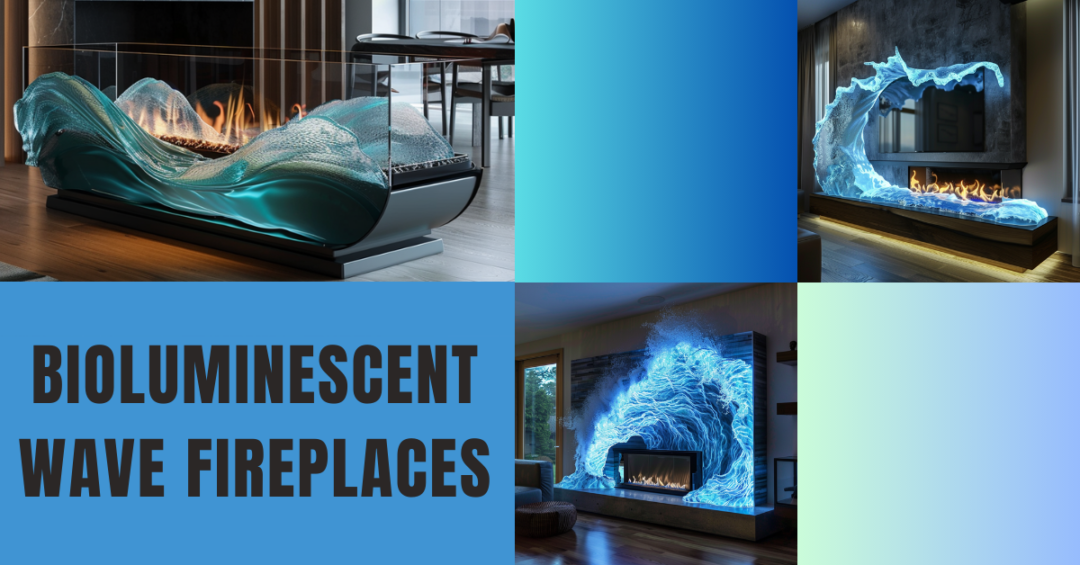 Glowing Waves: Exploring the Magic of Bioluminescent Wave Fireplaces