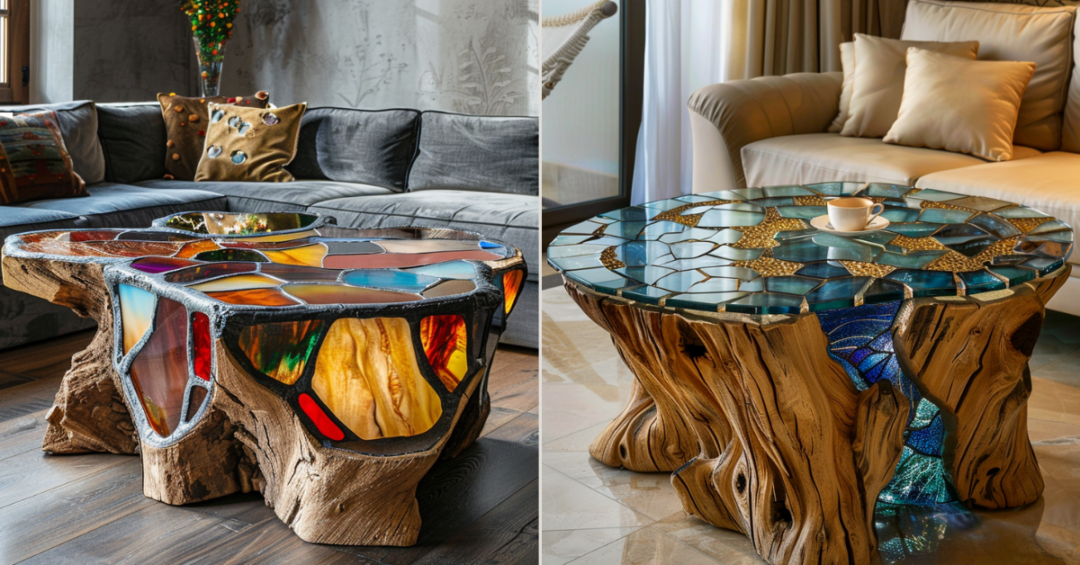 Nature's Palette: Elevate Your Living Space with Tree Trunk Stained ...