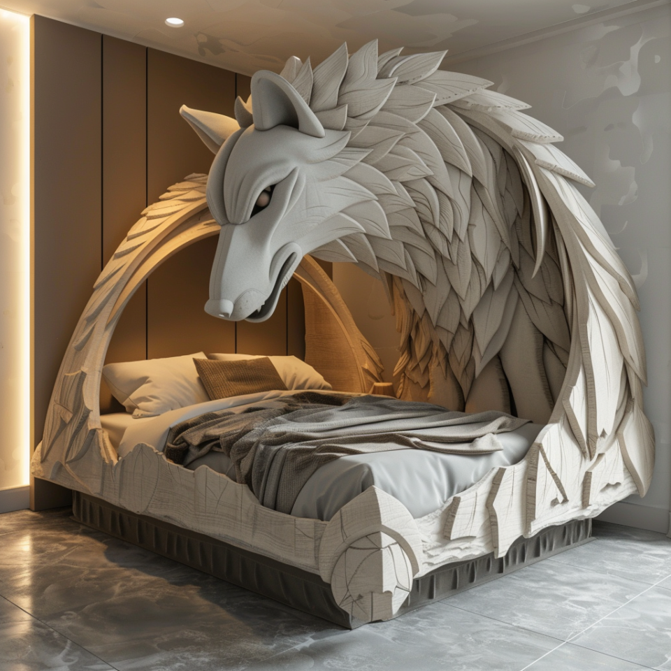 Slumber with the Pack: Exploring the Cozy Elegance of Wolf-Inspired Beds