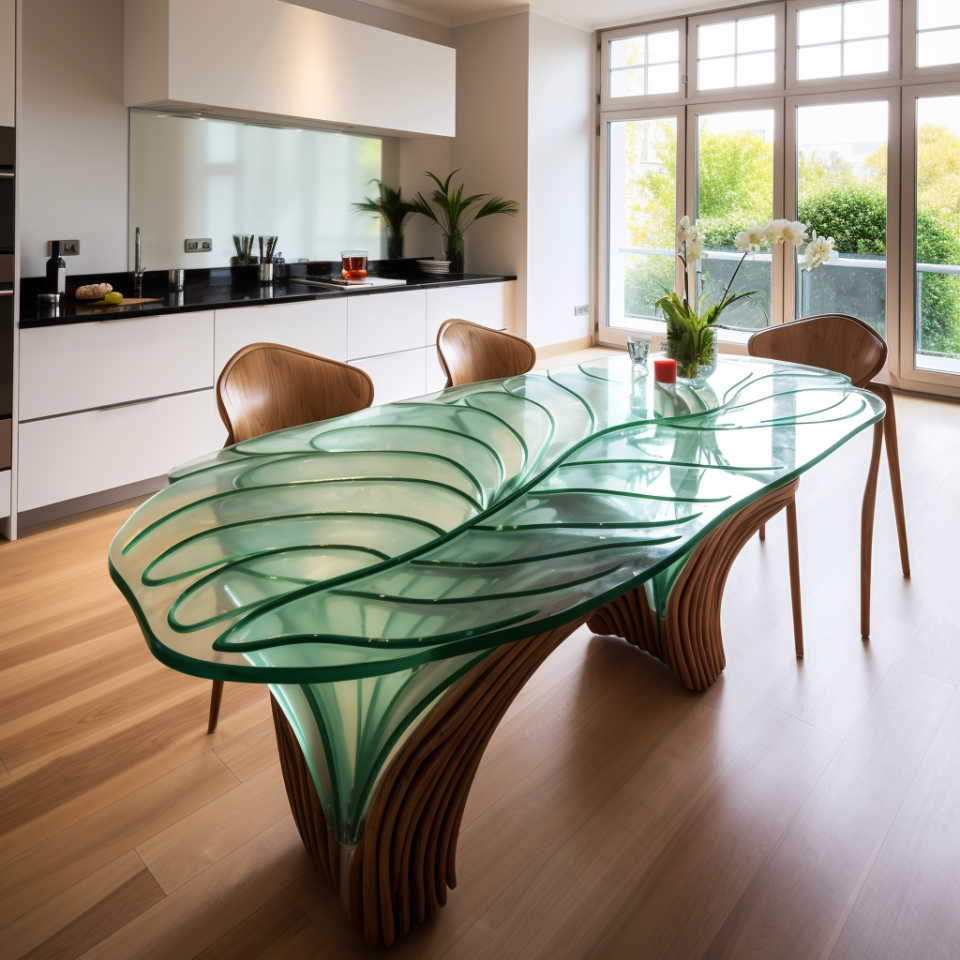 Natural Elegance: Leaf-Shaped Kitchen Tables to Bring the Outdoors In ...