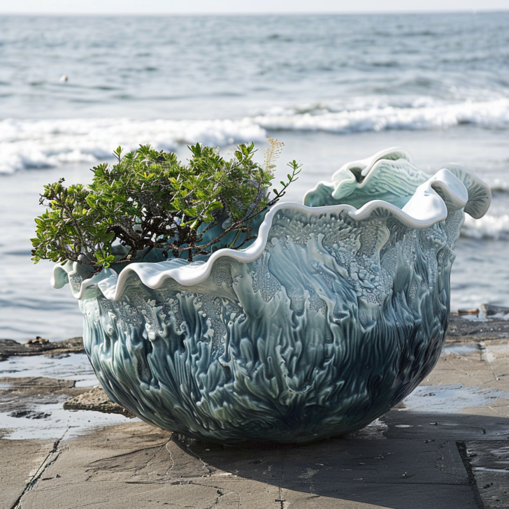 Ocean-Inspired Outdoor Planters: Bringing Coastal Charm to Your Garden