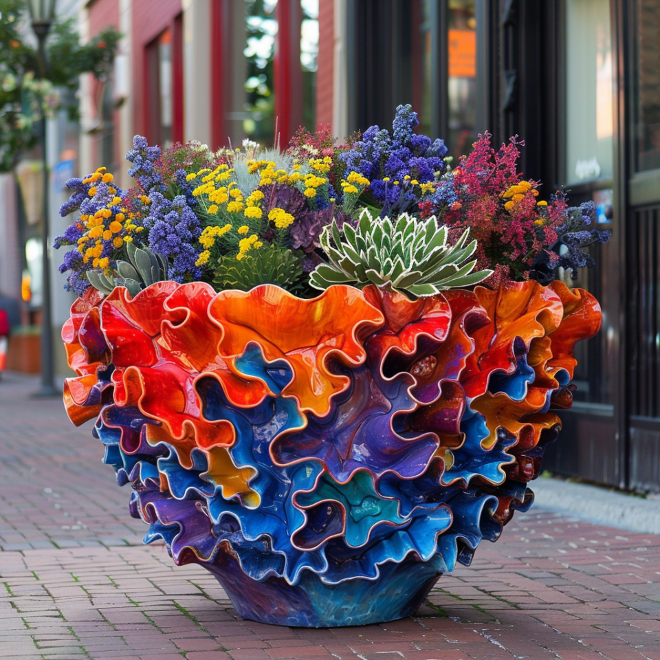 Ocean-Inspired Outdoor Planters: Bringing Coastal Charm to Your Garden