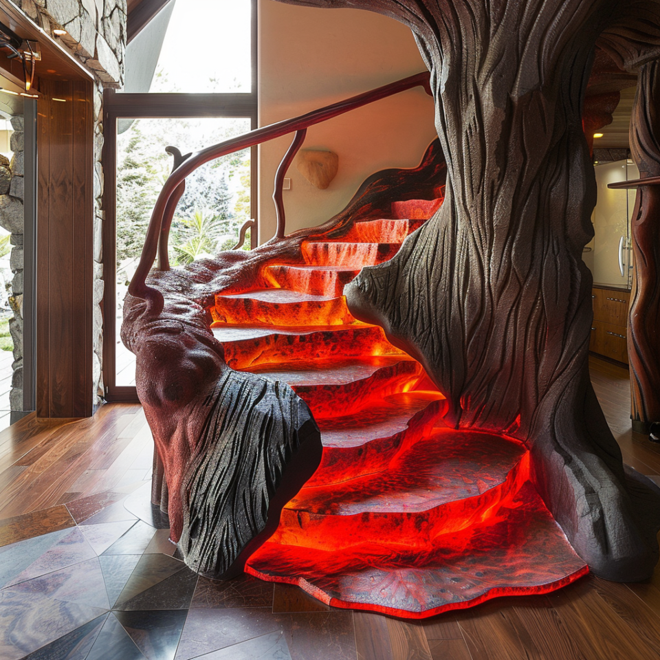 Fiery Ascent: Exploring Volcanic Eruption Staircases