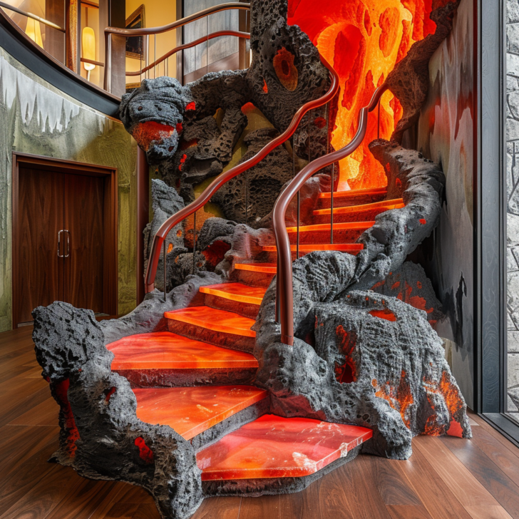 Fiery Ascent: Exploring Volcanic Eruption Staircases