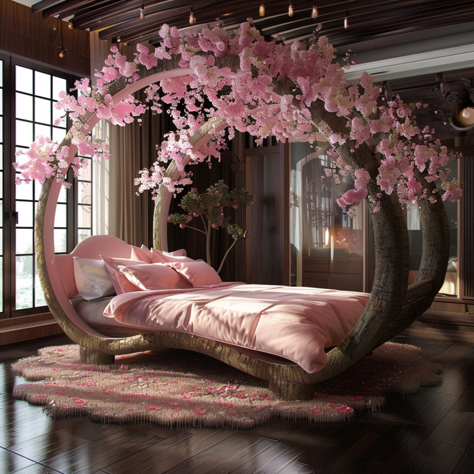 Blossom Dreams: Stunning Cherry Blossom Beds for Tranquil Bedrooms
