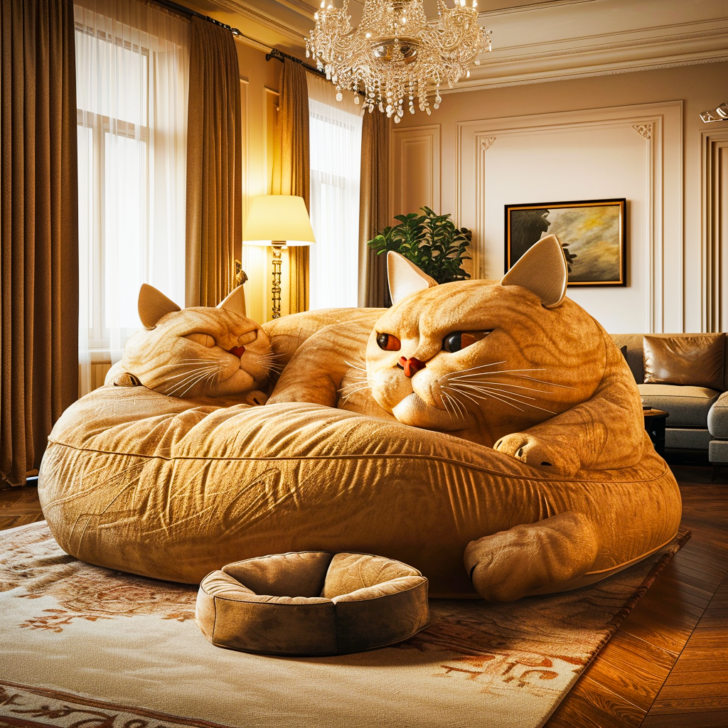 Cat-Tastic Comfort: Cozy Up in Style with These Cat-Shaped Sofas ...