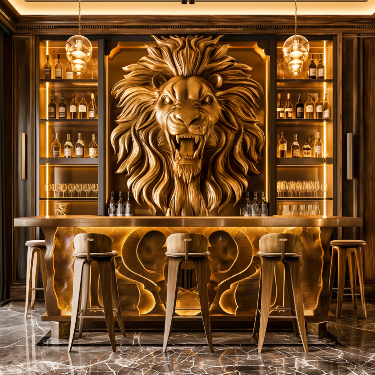 Lion's Lair: Majestic Kitchen Bar Designs Inspired by the King of the ...
