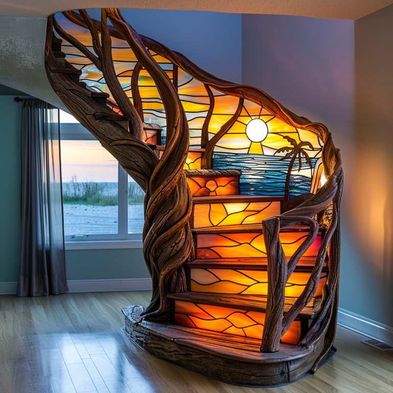 Seascapes in Glass: Marveling at Ocean Sunset Staircases Adorned with ...