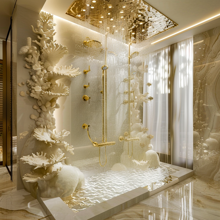 Underwater Paradise: Dive into Luxury with Coral-Inspired Showers for ...