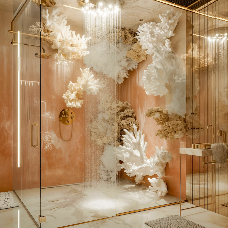 Underwater Paradise: Dive into Luxury with Coral-Inspired Showers for ...