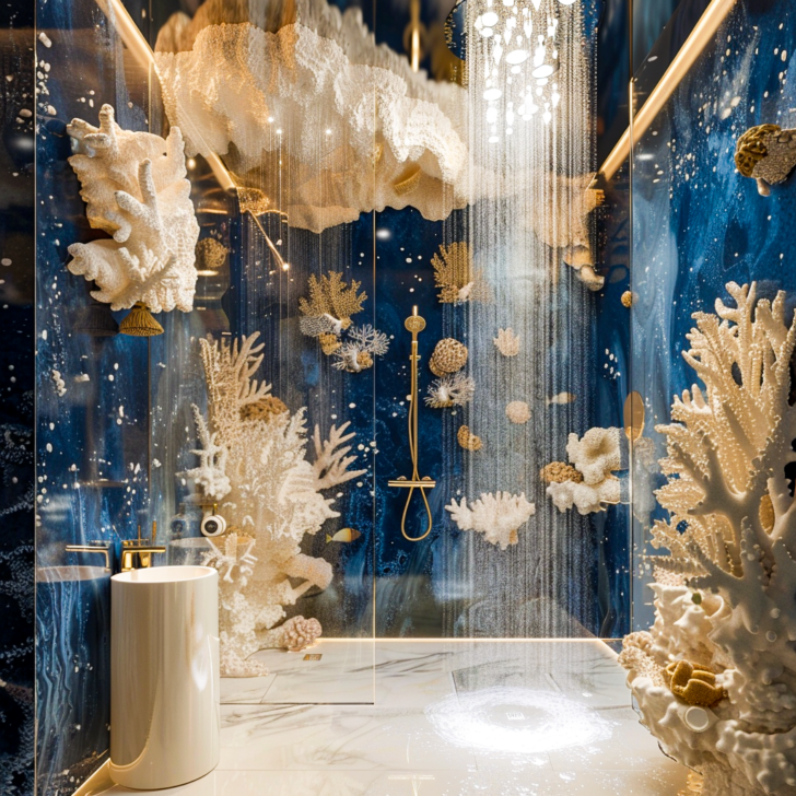 Underwater Paradise: Dive into Luxury with Coral-Inspired Showers for ...
