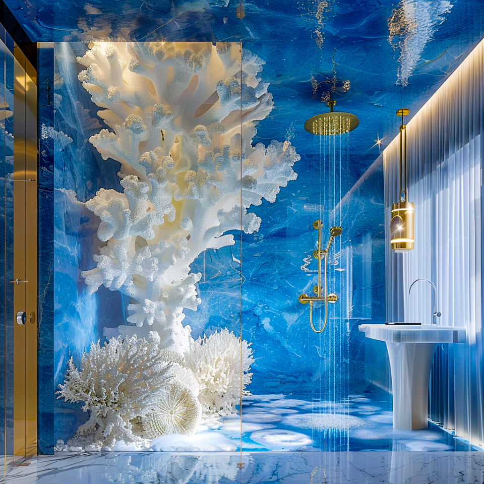 Underwater Paradise: Dive into Luxury with Coral-Inspired Showers for ...
