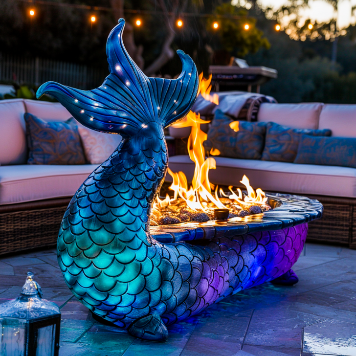 From Fins to Flames: Elevate Your Patio with a Stunning Mermaid Tail ...