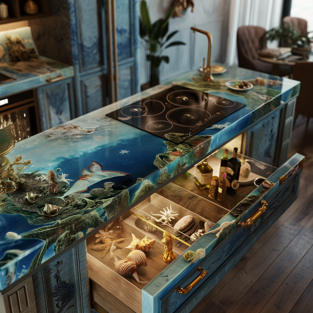 Sea Siren Chic: Elevate Your Kitchen with a Mermaid-Inspired Islands ...