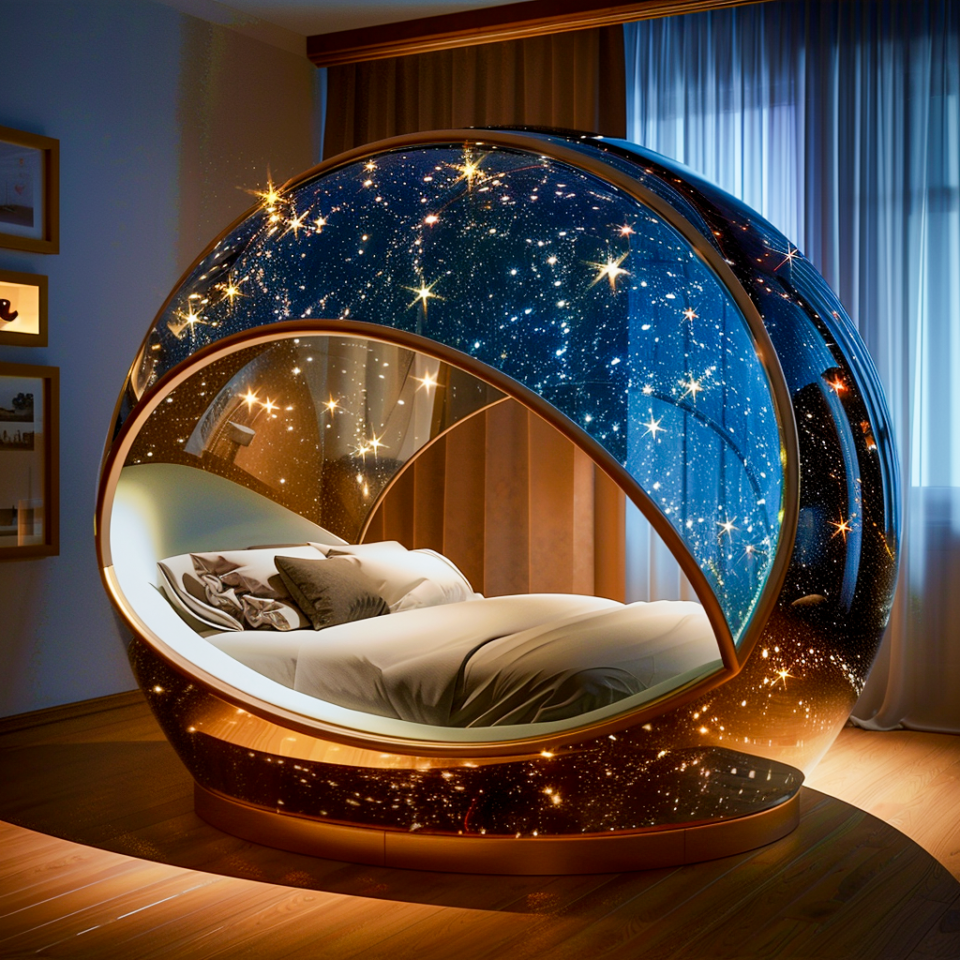 Bedtime Odyssey: Transform Your Room with Spherical Space-Themed Beds ...