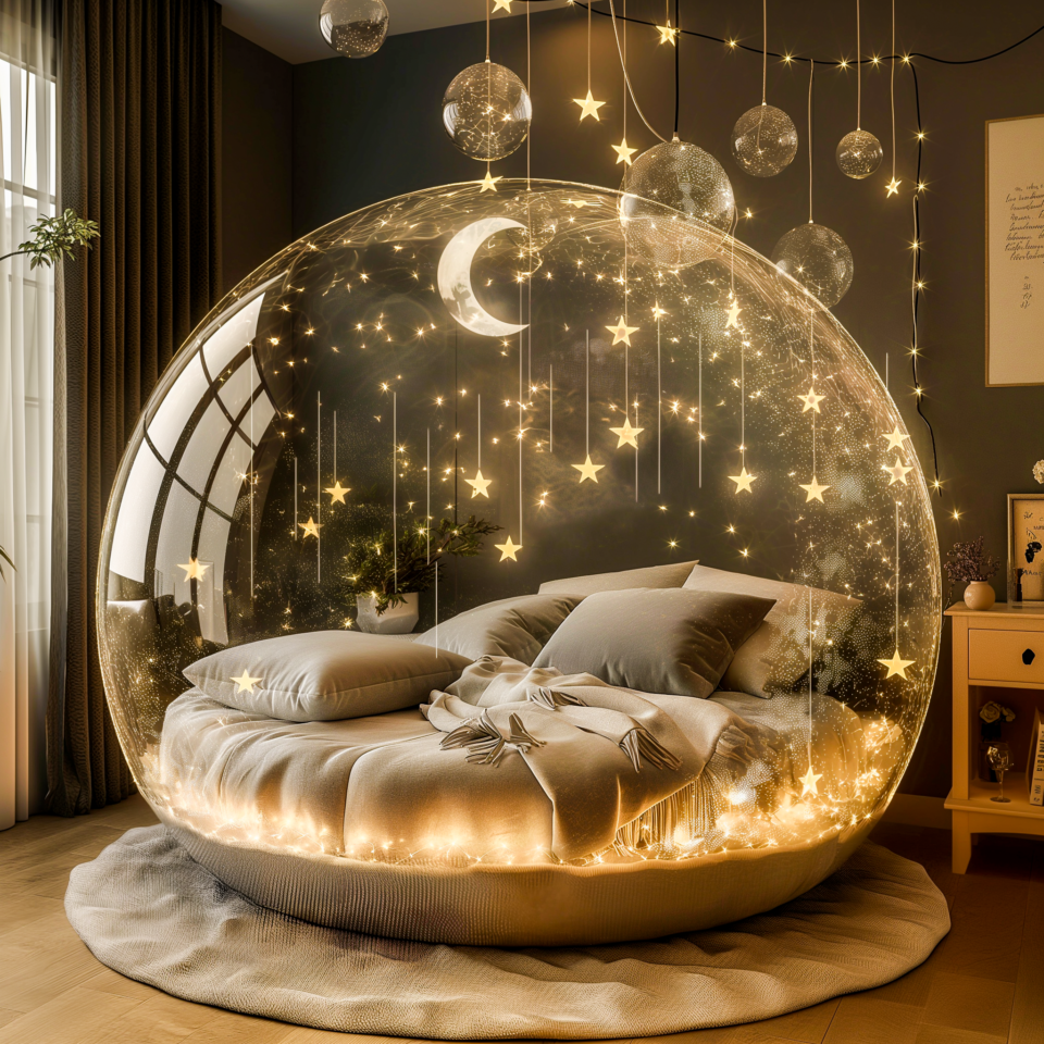 Bedtime Odyssey: Transform Your Room with Spherical Space-Themed Beds ...