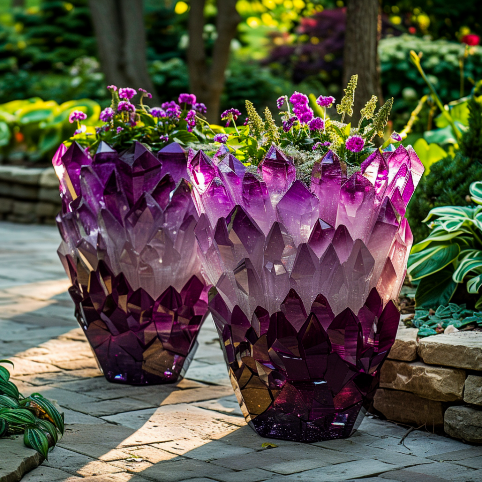 Shimmering Splendor: The Magic of Crystal Planters for Your Home ...