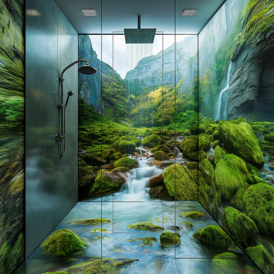 Nature's Touch: Bringing the Outdoors In with Epoxy River Showers for ...