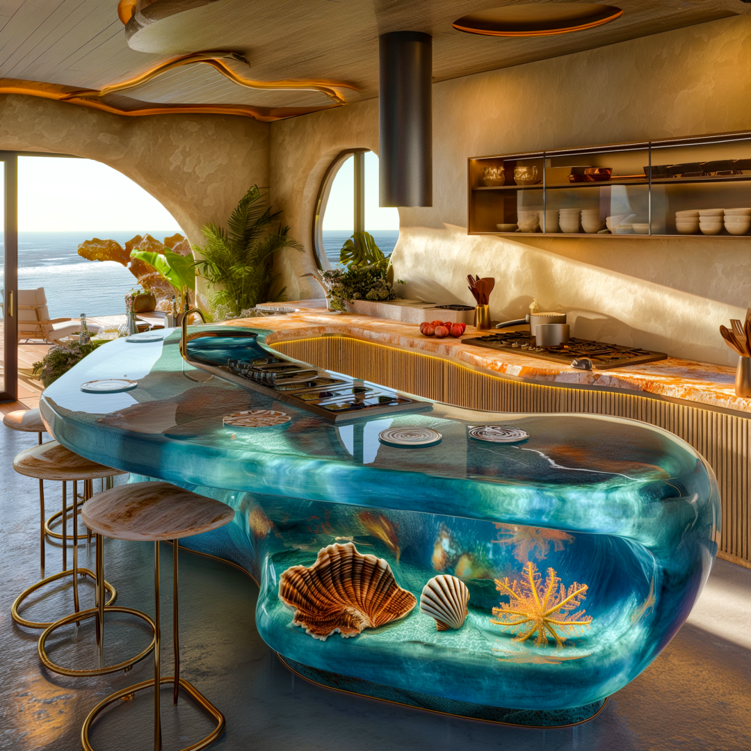 Sea Siren Chic: Elevate Your Kitchen with a Mermaid-Inspired Islands ...