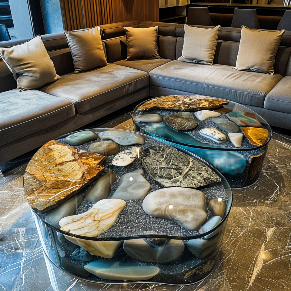 Riverside Revival: Redefining Elegance with River Rock Coffee Tables ...