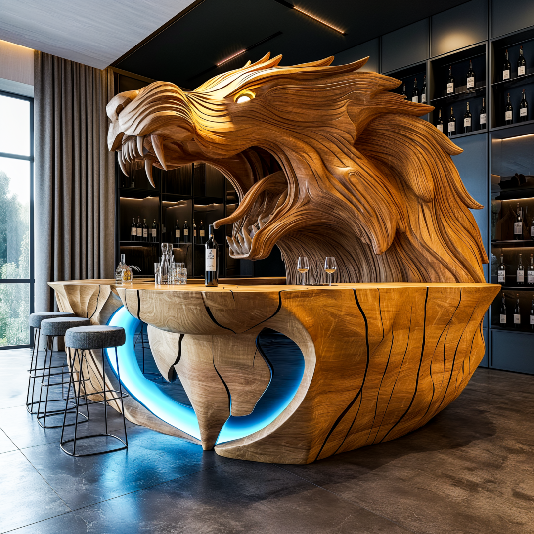 Lion's Lair: Majestic Kitchen Bar Designs Inspired by the King of the ...