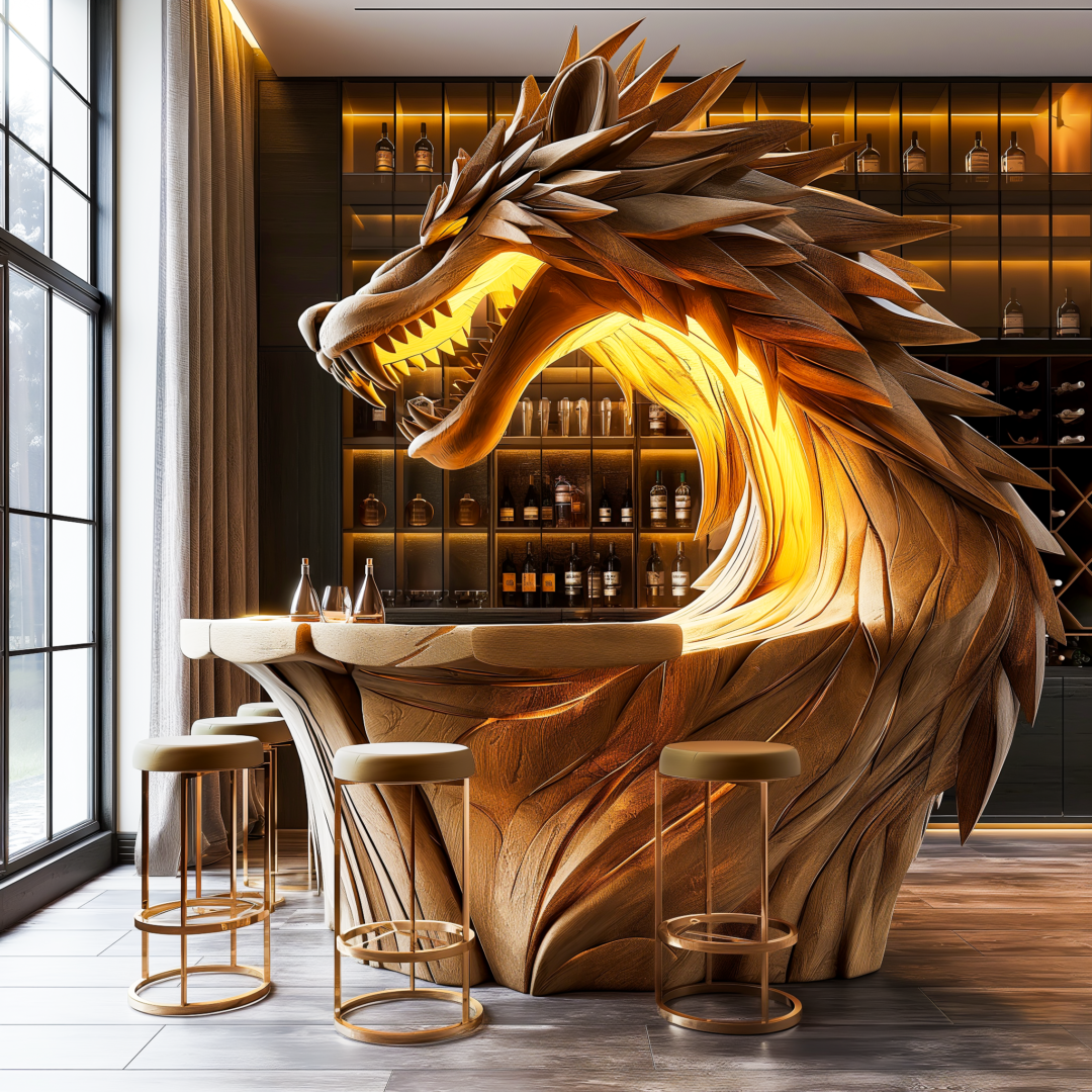 Lion's Lair: Majestic Kitchen Bar Designs Inspired by the King of the ...