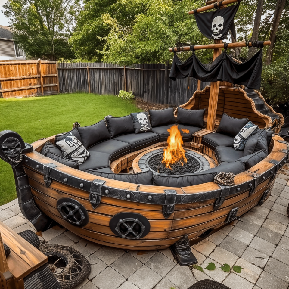 Arrr-mazing Outdoor Living: Pirate Ship Inspired Patio Sofas ...