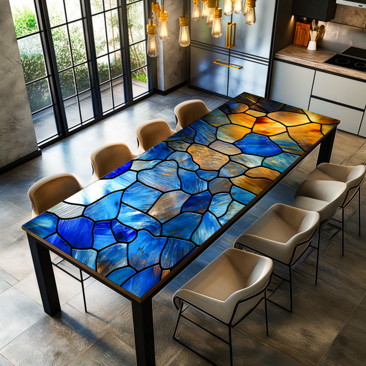 Gather 'Round in Radiance: Elevate Your Dining Space with Stained Glass ...