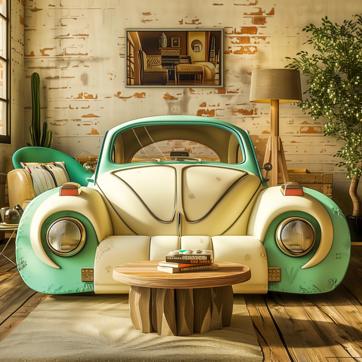 Gear Up Your Living Space: Volkswagen-Shaped Sofas for Style and ...
