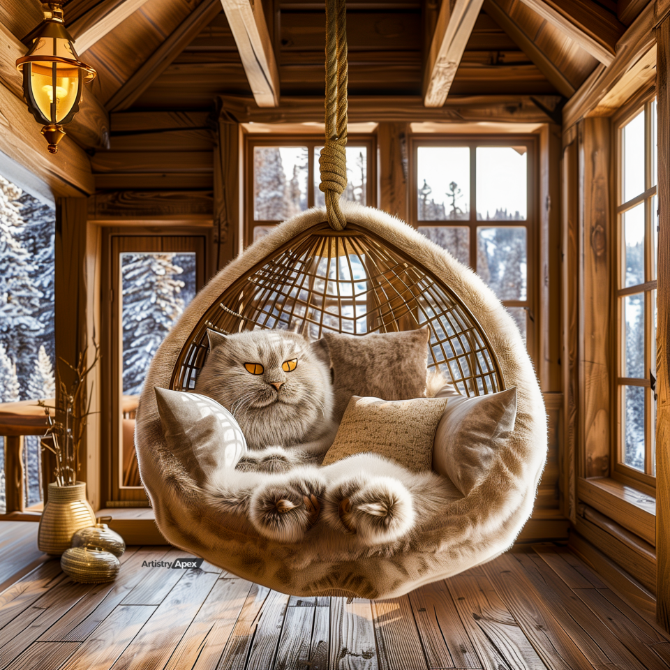 Cozy Kitty Corners: Cat-Shaped Hanging Loungers Unveiled ...