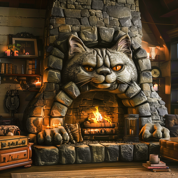Cozy and Cat-tastic: Transform Your Home with Cat-Inspired Fireplaces ...