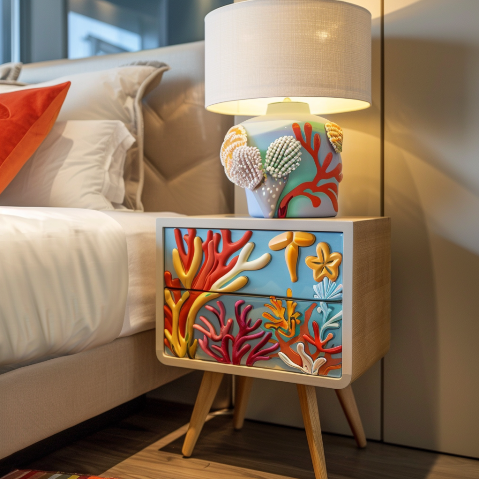 Ocean Dreams: Inspiring Ocean-Inspired Bedside Tables for Coastal Bedrooms