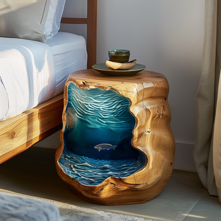 Ocean Dreams: Inspiring Ocean-Inspired Bedside Tables for Coastal Bedrooms
