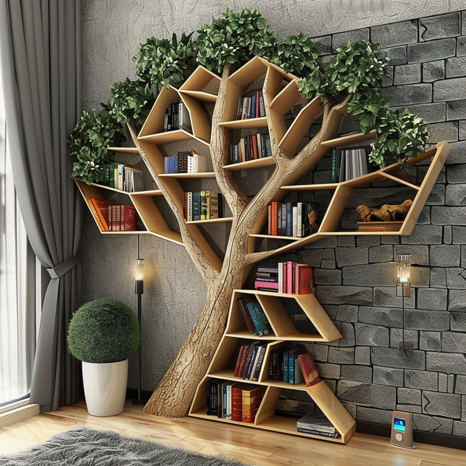 Branching Out: Exploring the Charm of Tree Bookshelves
