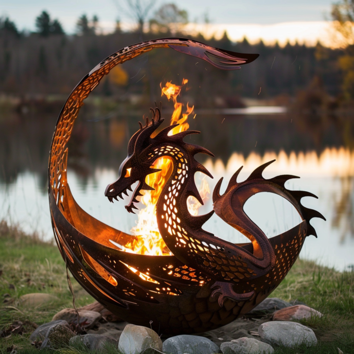 Fiery Fantasies: Stunning Dragon Fire Pits to Ignite Your Outdoor Space