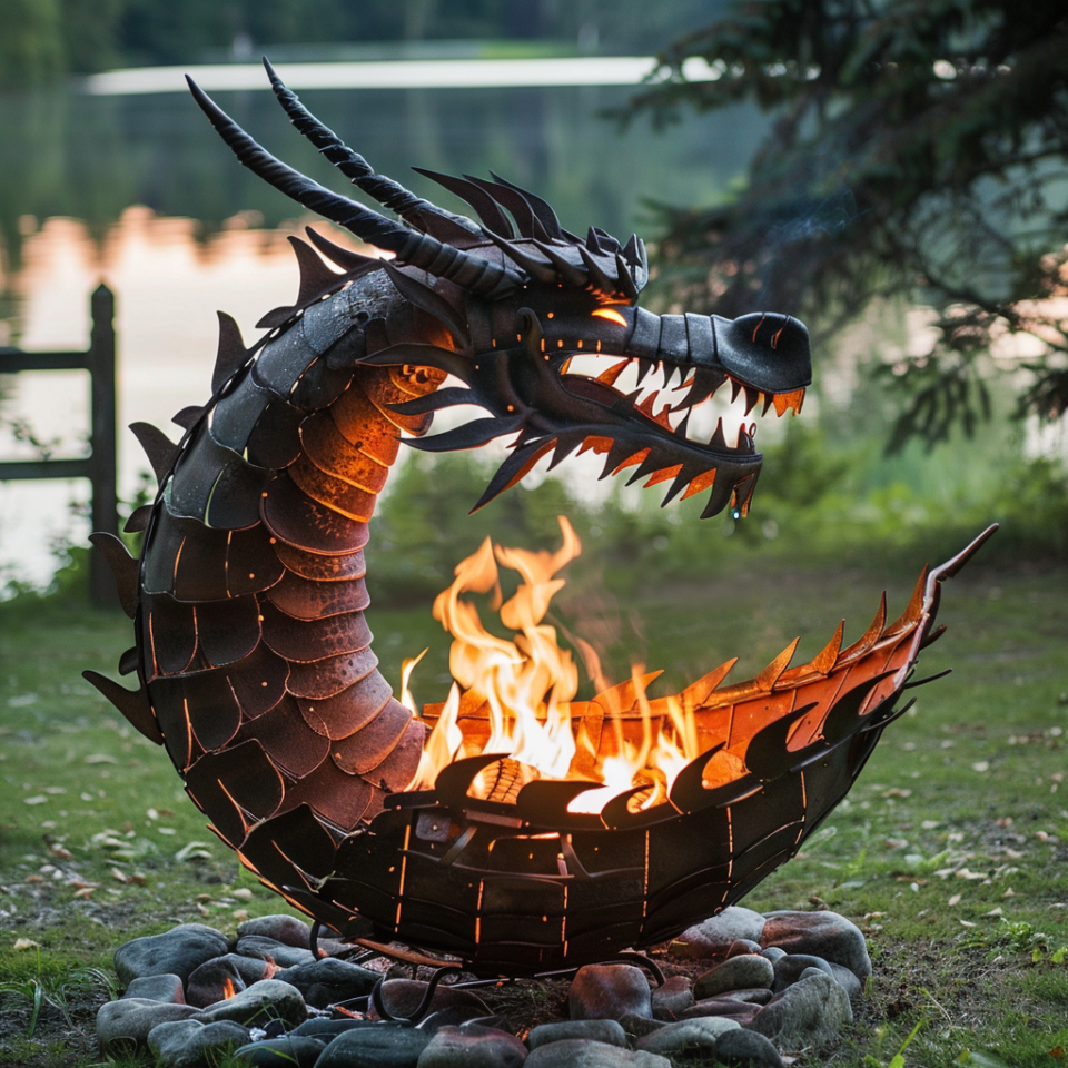 Fiery Fantasies: Stunning Dragon Fire Pits to Ignite Your Outdoor Space