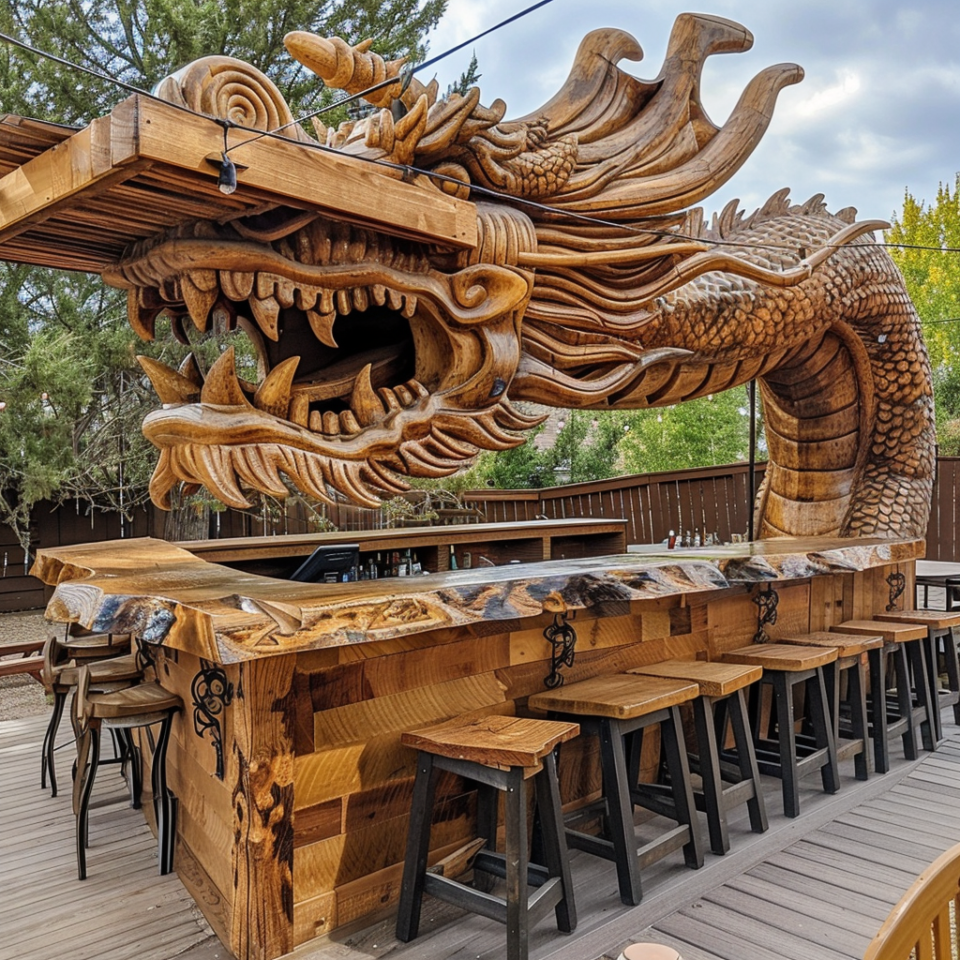 Fire and Flair: Dragon-Inspired Patio Bars for Mythical Outdoor ...