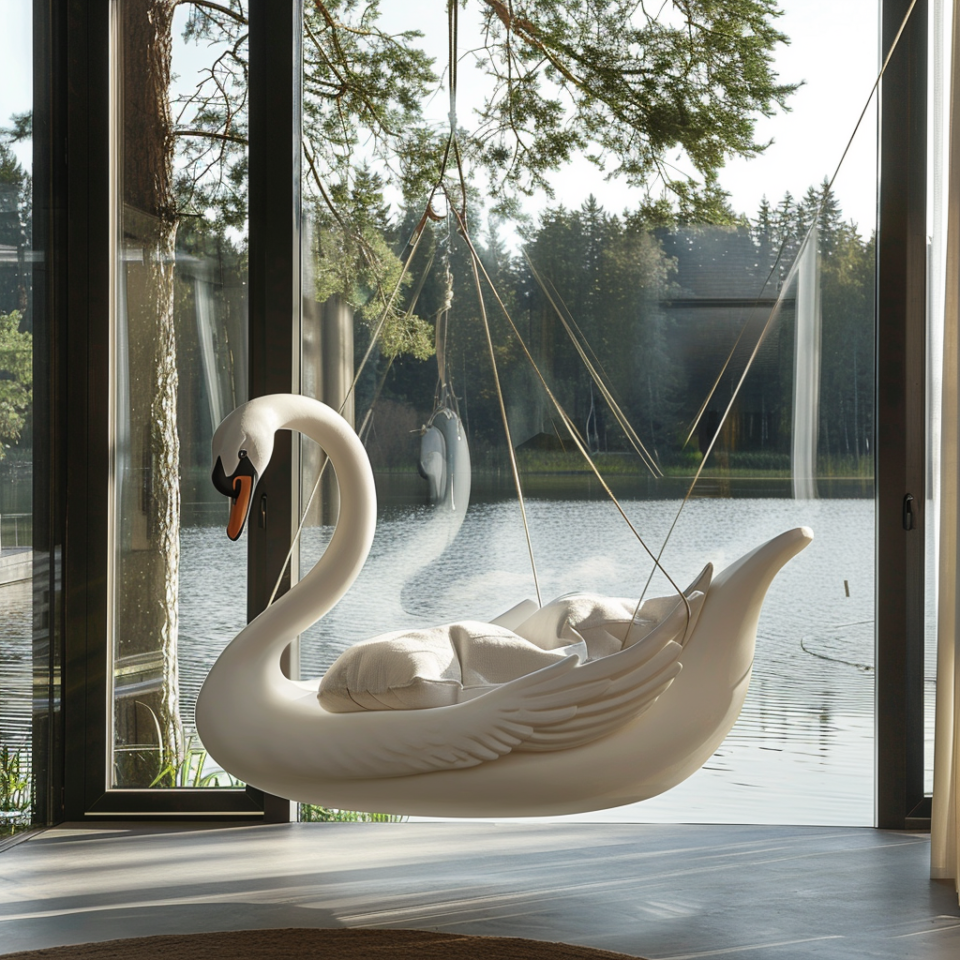 Elegant Escapes: Indoor Swan Hanging Loungers for Serene Living