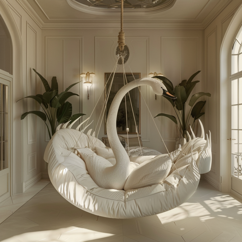 Elegant Escapes: Indoor Swan Hanging Loungers for Serene Living