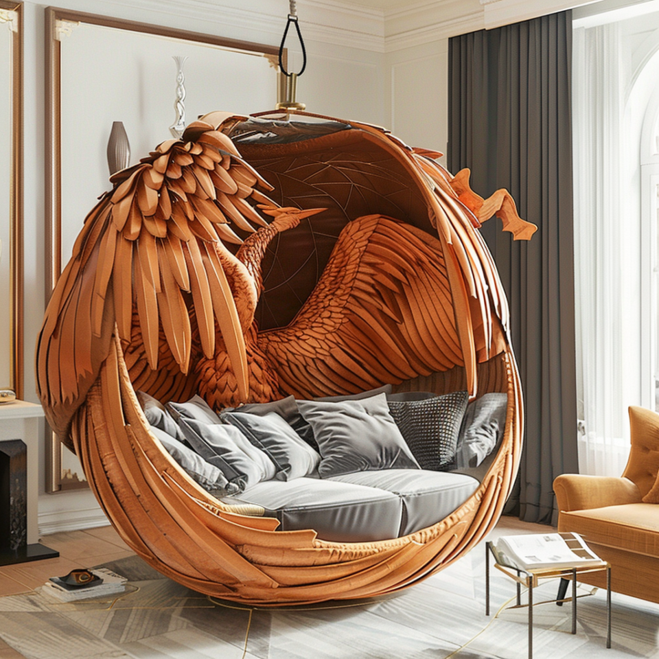 Rising Relaxation: Stunning Phoenix Hanging Loungers for Your Indoor Oasis