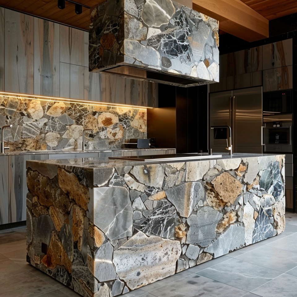 Elegant Stone Kitchens: Natural Beauty in Culinary Spaces