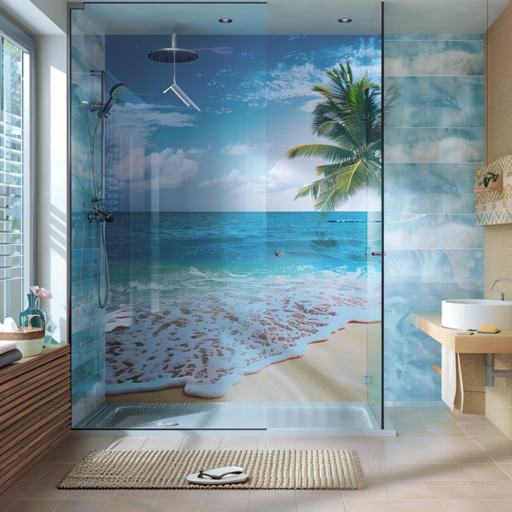 Seaside Serenity: Beach-Themed Showers for Coastal-Inspired Retreats