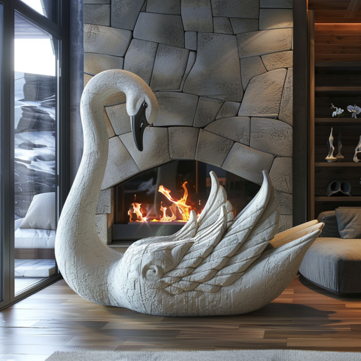 Graceful Warmth: Enchanting Swan Fireplaces to Elevate Your Home Decor