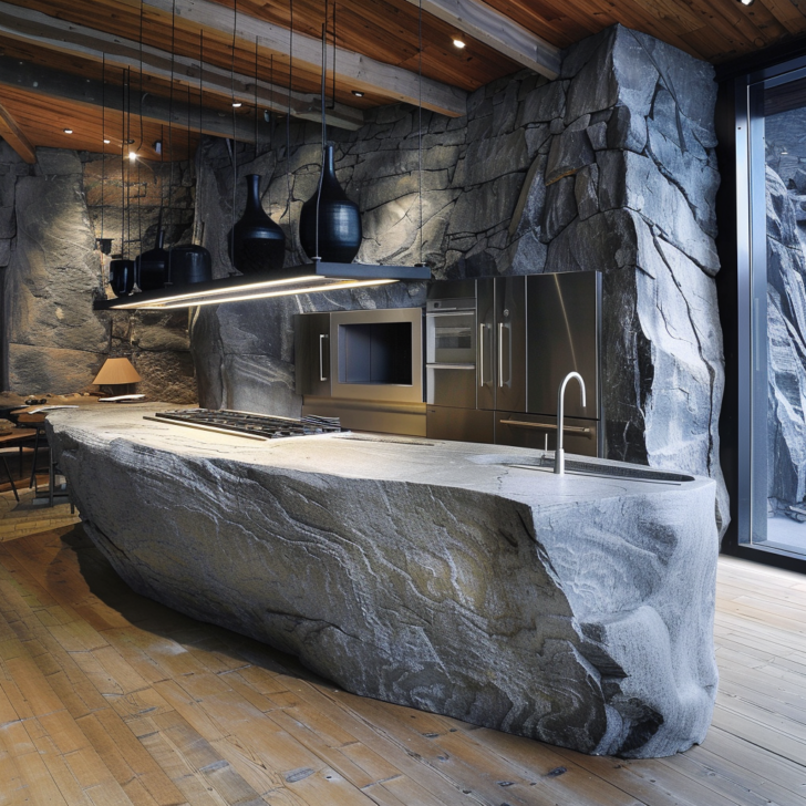 Elegant Stone Kitchens: Natural Beauty in Culinary Spaces