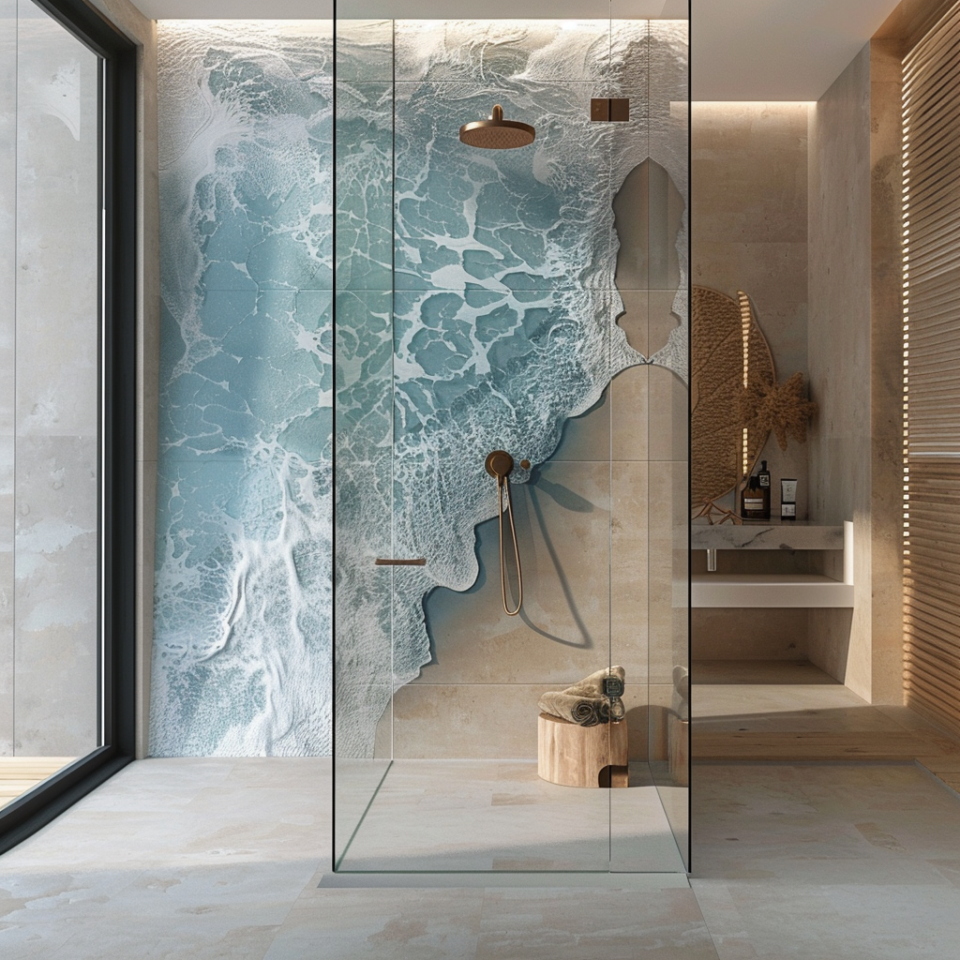 Seaside Serenity: Beach-Themed Showers for Coastal-Inspired Retreats