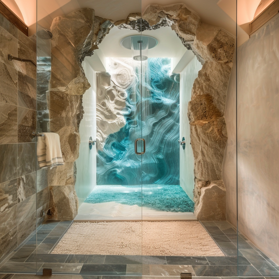 Seaside Serenity: Beach-Themed Showers for Coastal-Inspired Retreats