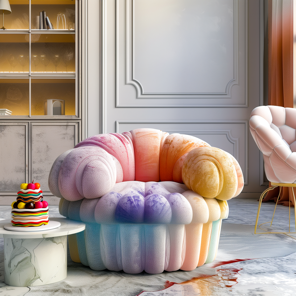 Sink into Sweetness: The Irresistible Allure of Cupcake-Shaped Sofa ...